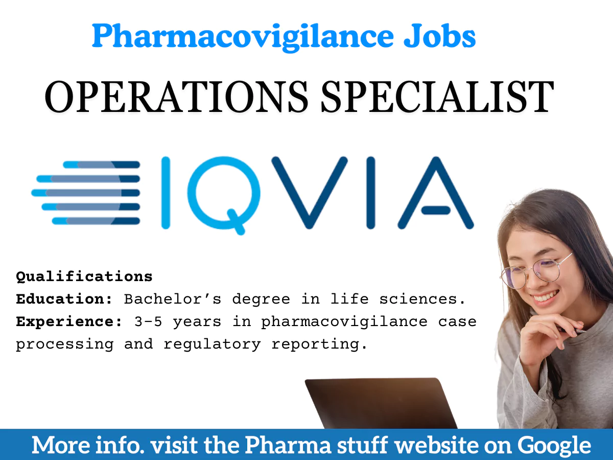 IQVIA Hiring Operations Specialist 1 | pharmacovigilance & clinical safety